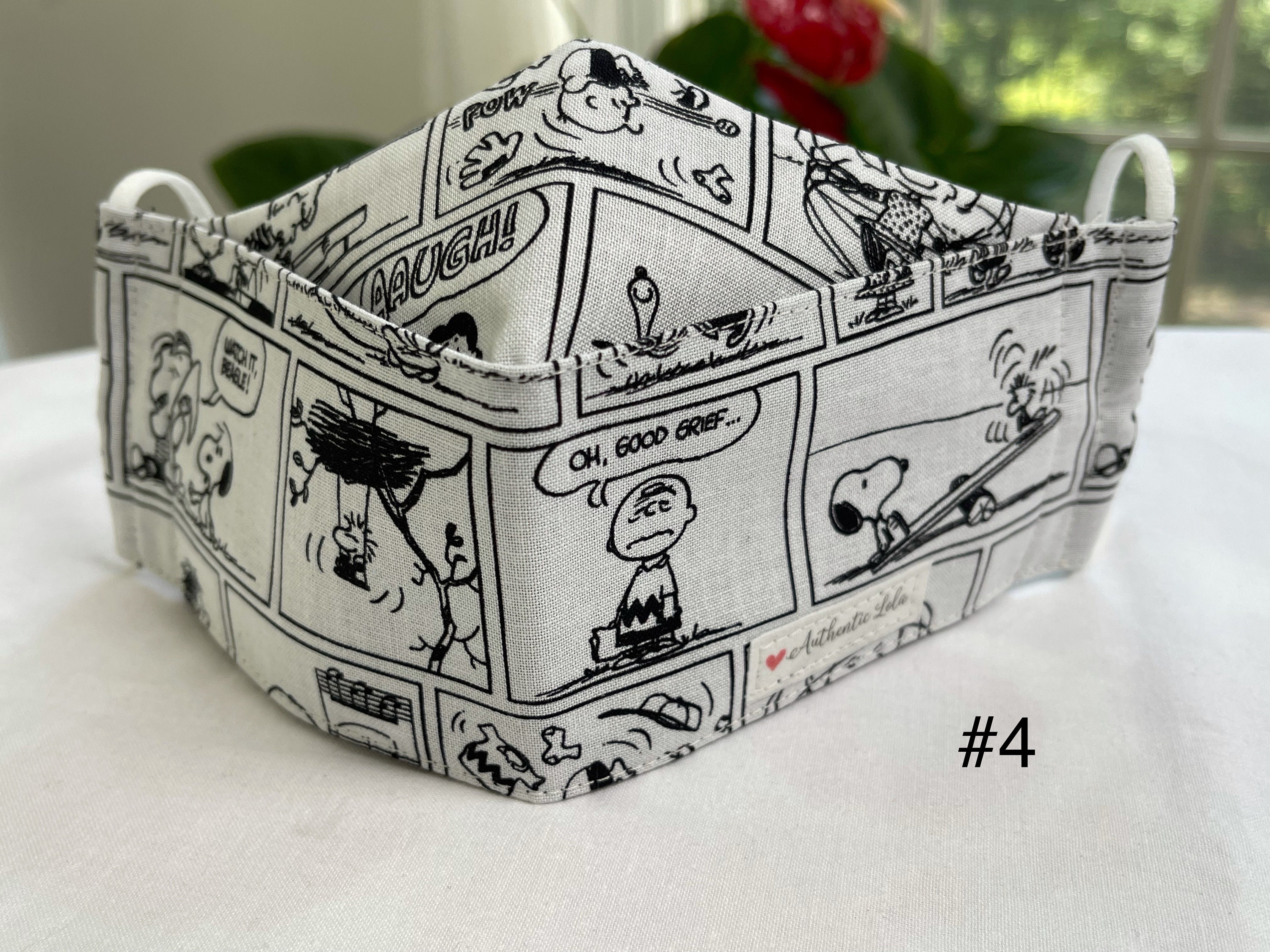 Snoopy Anti-fog 100% Cotton 3D Face Mask for | Etsy