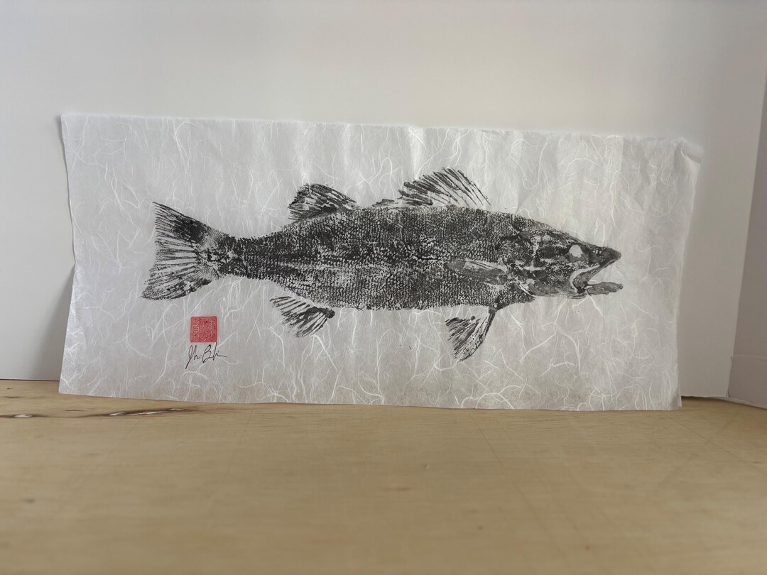 Original Gyotaku Fish Print - Unmounted Walleye - Etsy