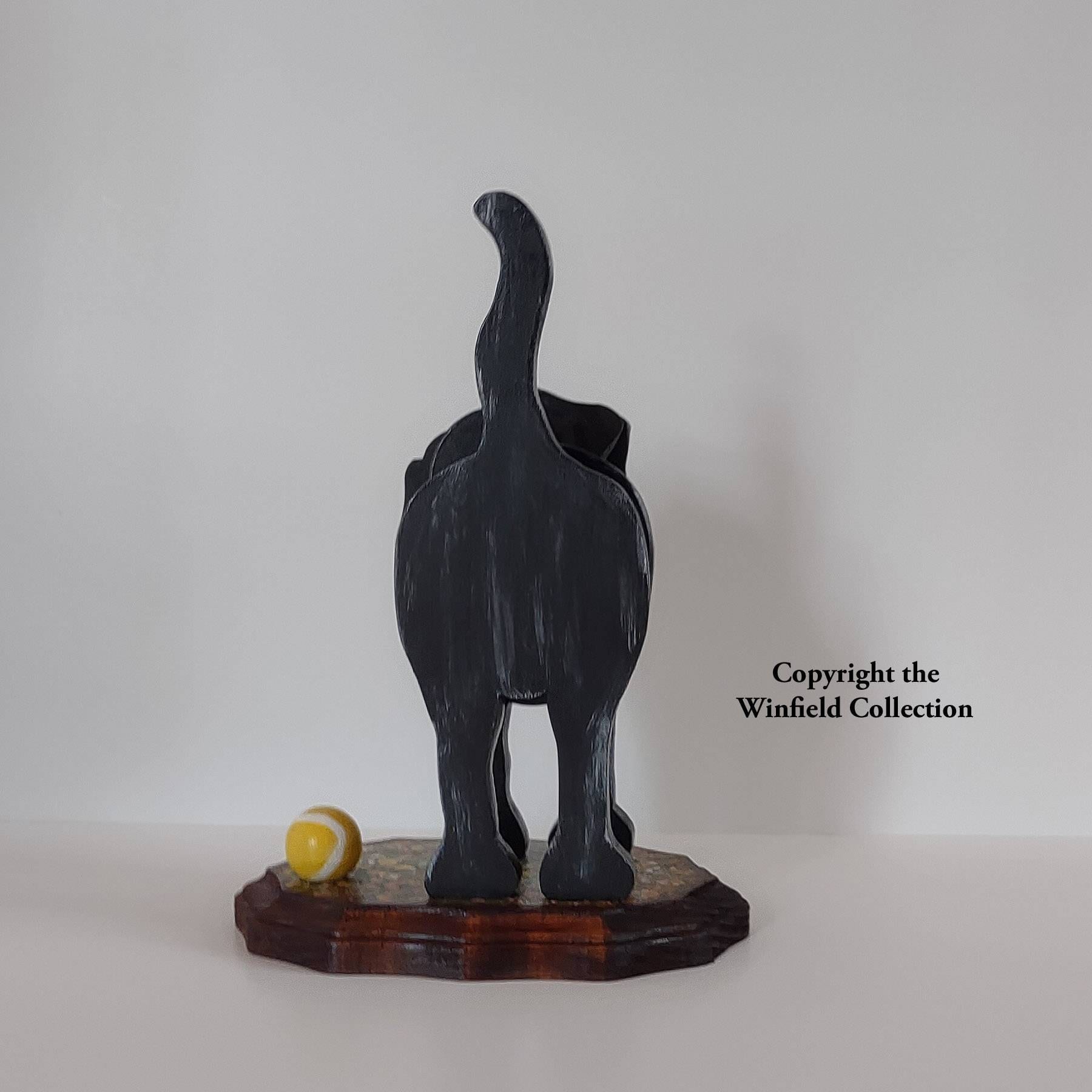Wooden Black Labrador - Etsy