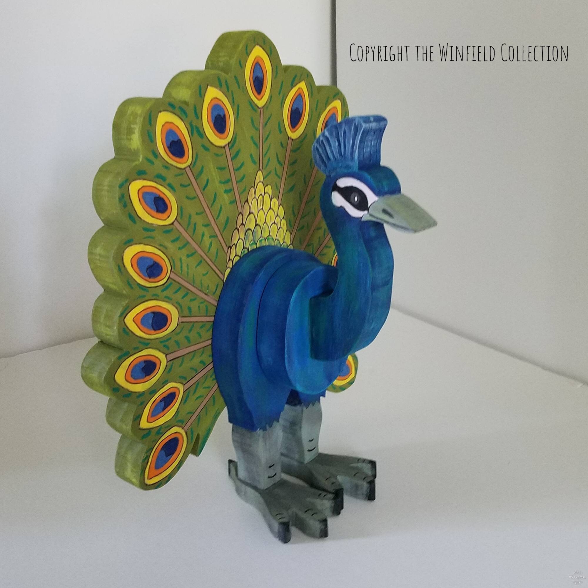 Handmade Wooden Peacocks Exotic Birds Wooden Birds Gift for - Etsy