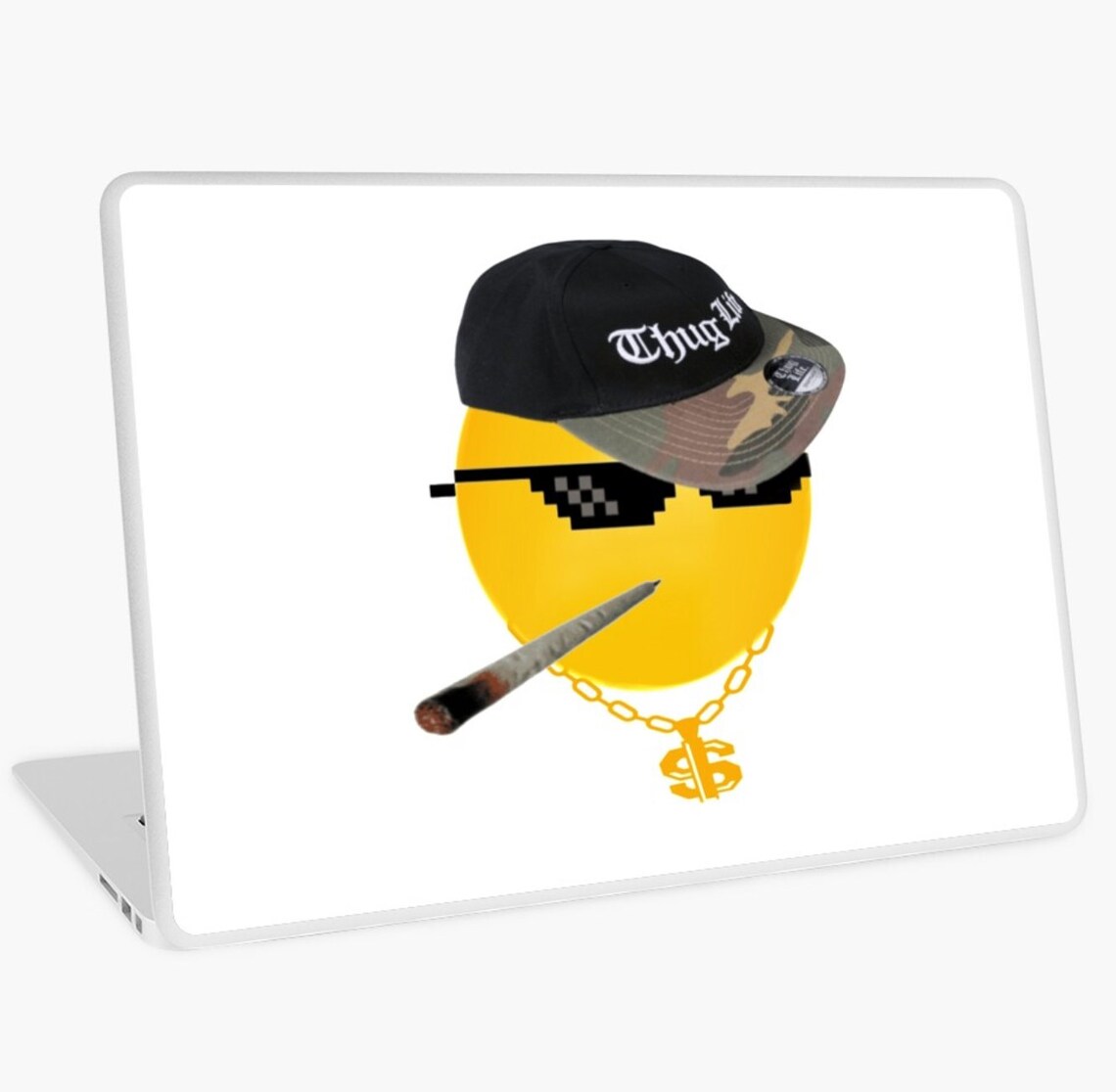 Thug life emoji Thug life Gift for emoji lovers Cute | Etsy