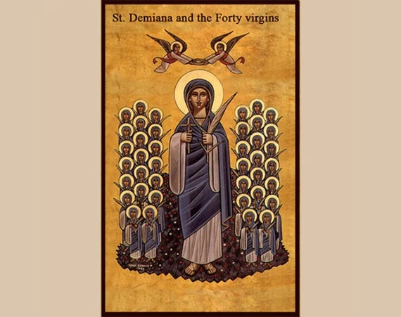 St. Demiana and the Forty Virgins - Etsy