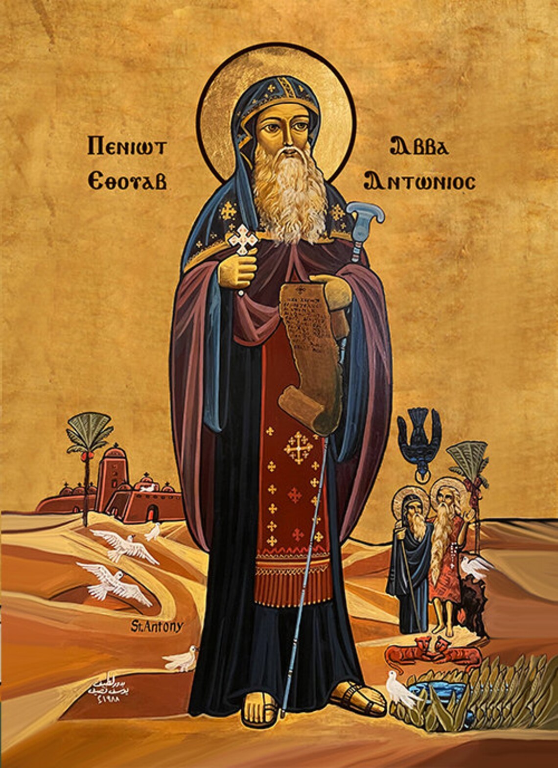 St. Anthony the Great- Father of the All Monks - Etsy