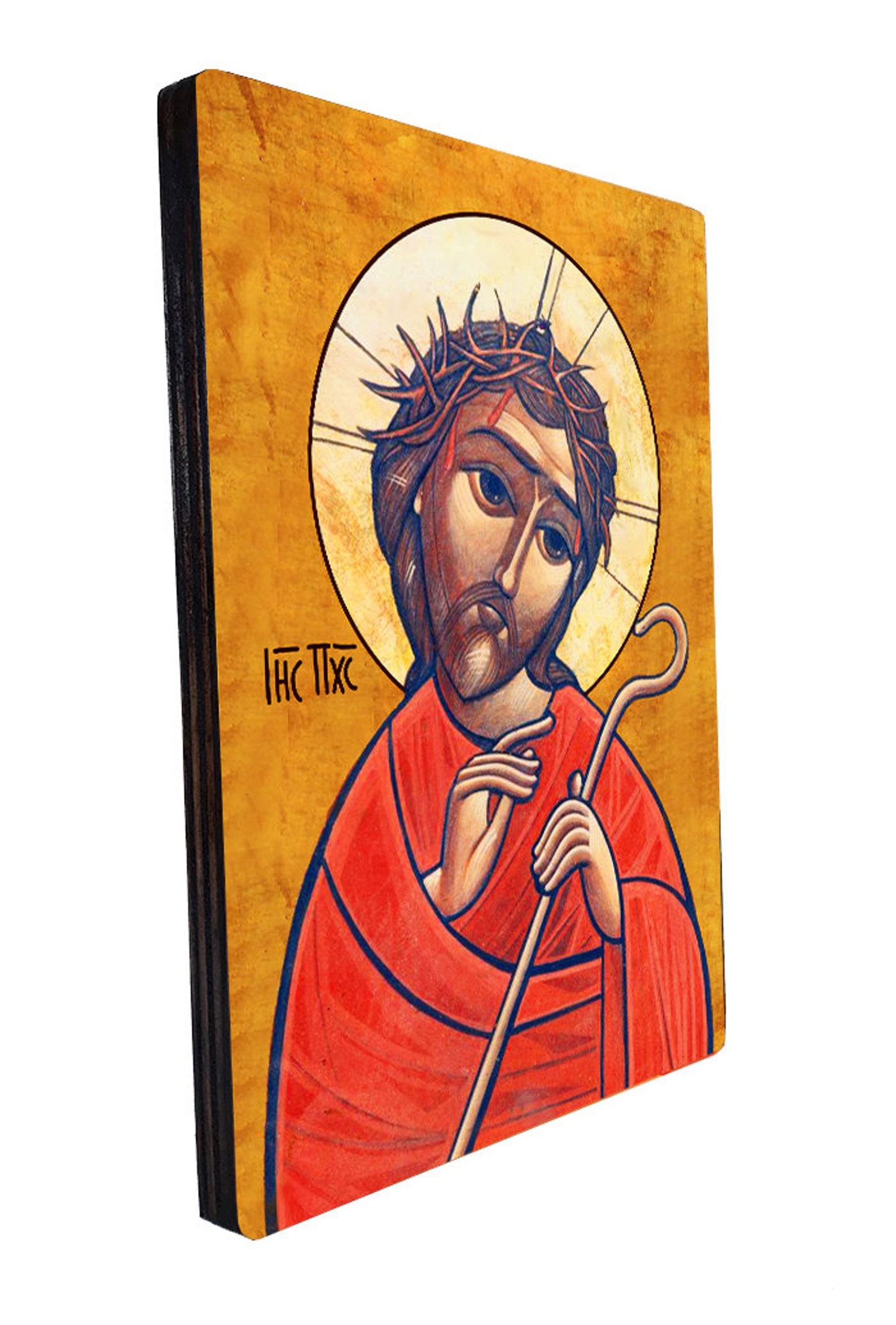 Christ in the Red Robe and the Crown of Thorns - Etsy