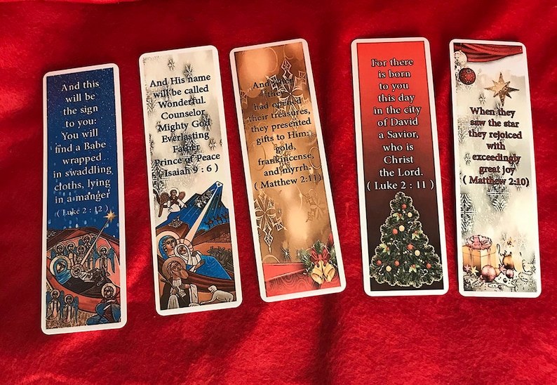 Nativity Feast’s Bookmarks, Set of 10 Laminated Christmas Bookmarks - Etsy