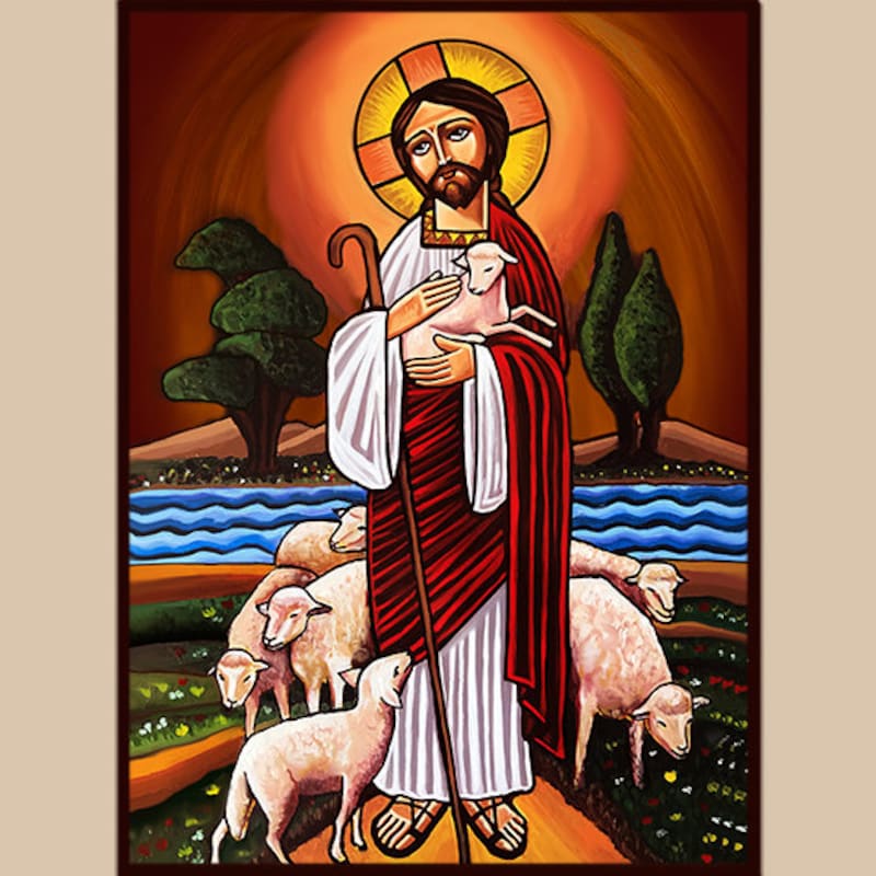 Christ Good Shepherd Icon - Etsy