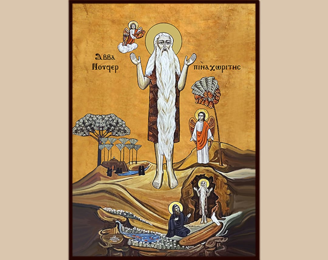 St. Nofer the Anchorite : AKA Abba Nofer the Anchorite - Etsy
