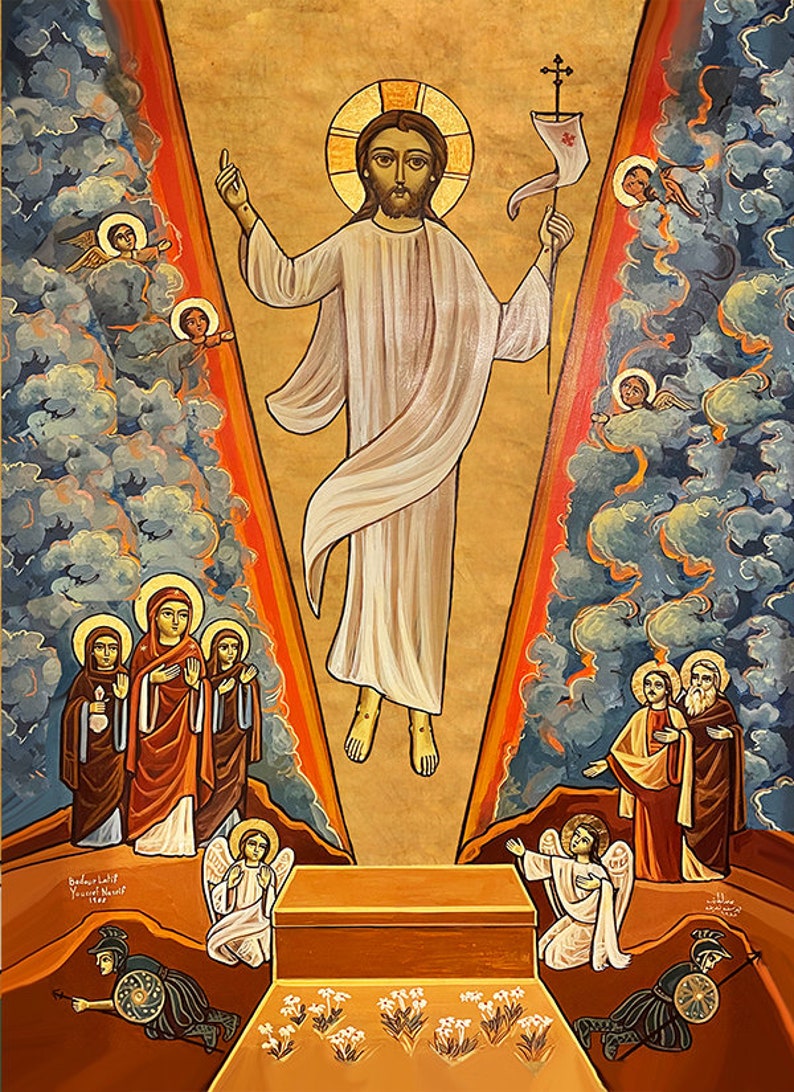 The Holy Resurrection coptic Orthodox Icon 2 | Etsy