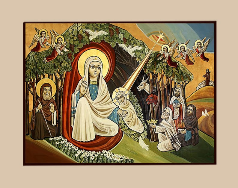 Coptic Nativity Icon #2 - Etsy