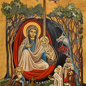 Coptic Nativity Icon #1 - Etsy