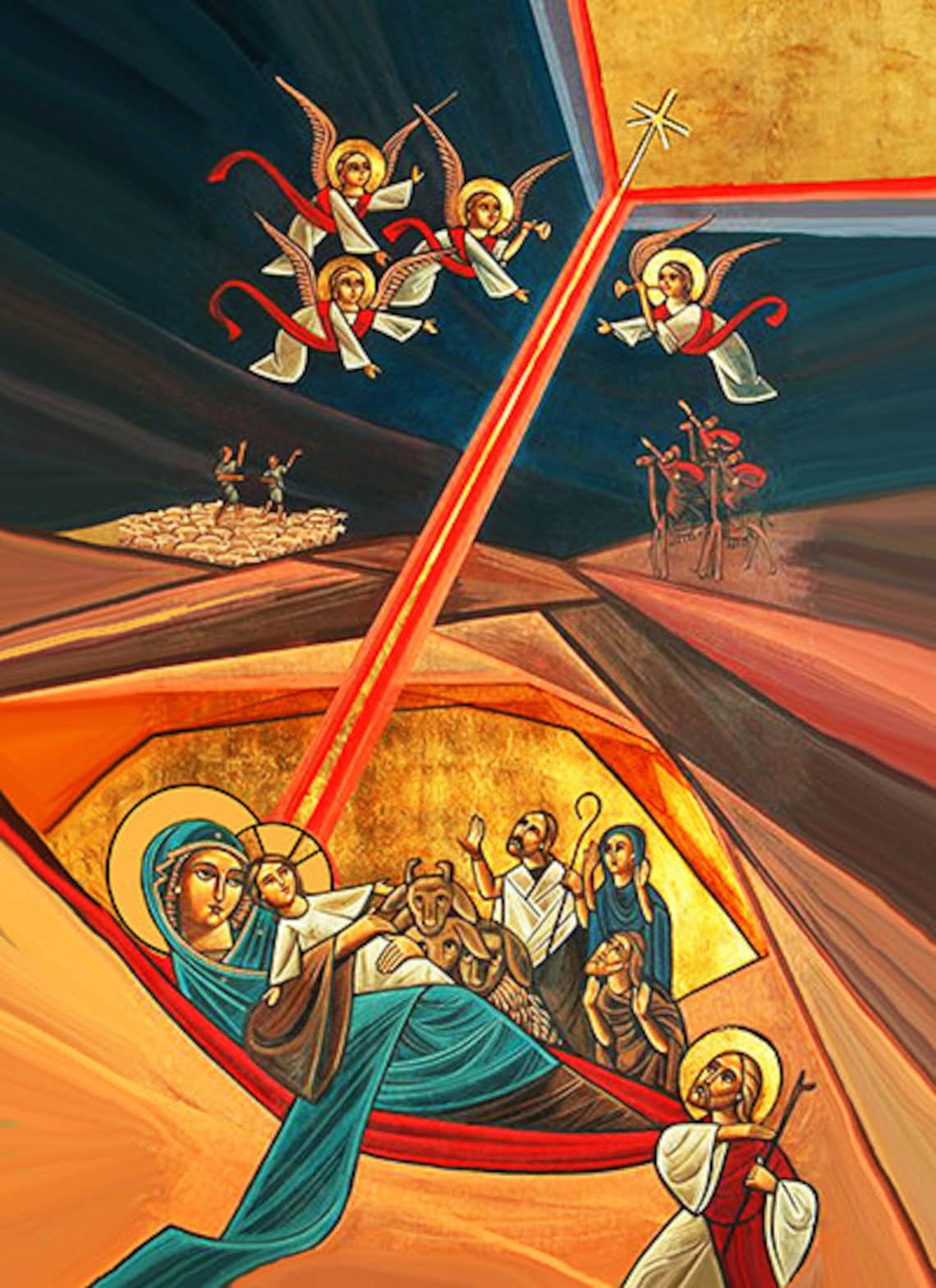 Set of 7 Coptic Icons for the 7 Major Feasts of the Lord Jesus Christ ...