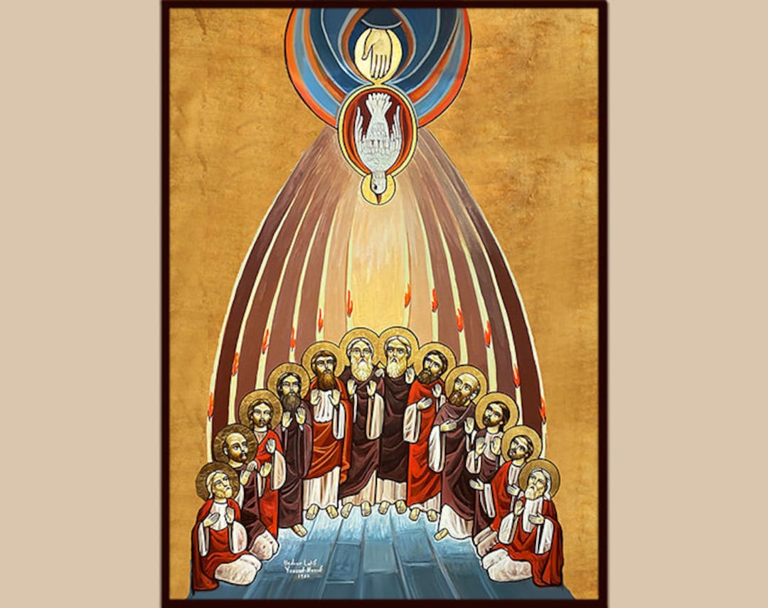 The Pentecost Coptic Icon - Etsy