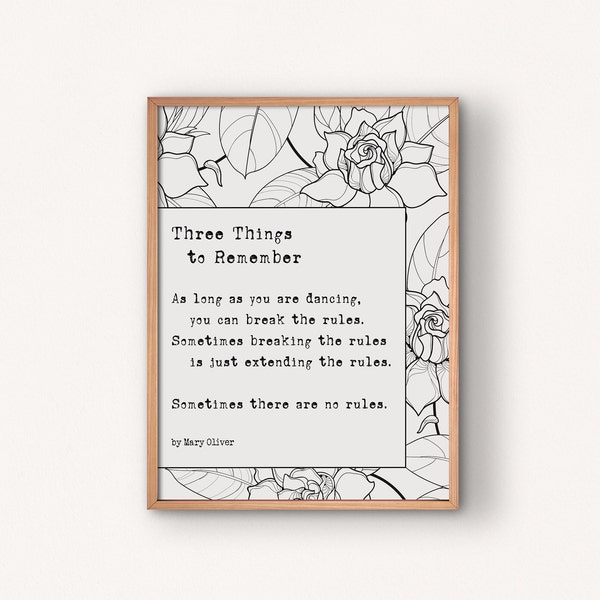 Mary Oliver Wall Art - Etsy