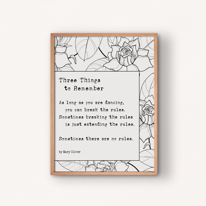 Mary Oliver Wall Art - Etsy