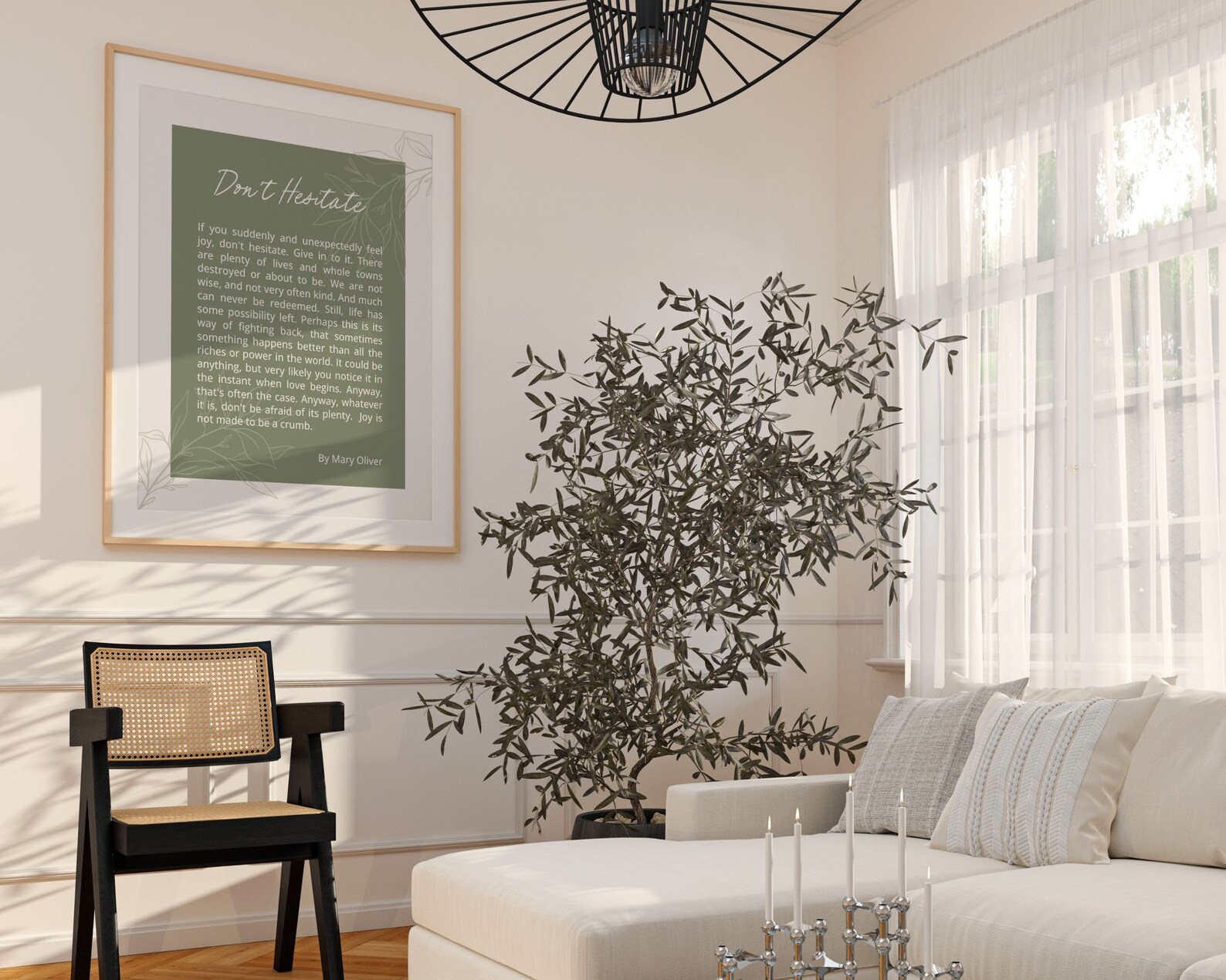 Mary Oliver Poem Wall Art, Downloadable Print, Don't Hesitate, Wall ...