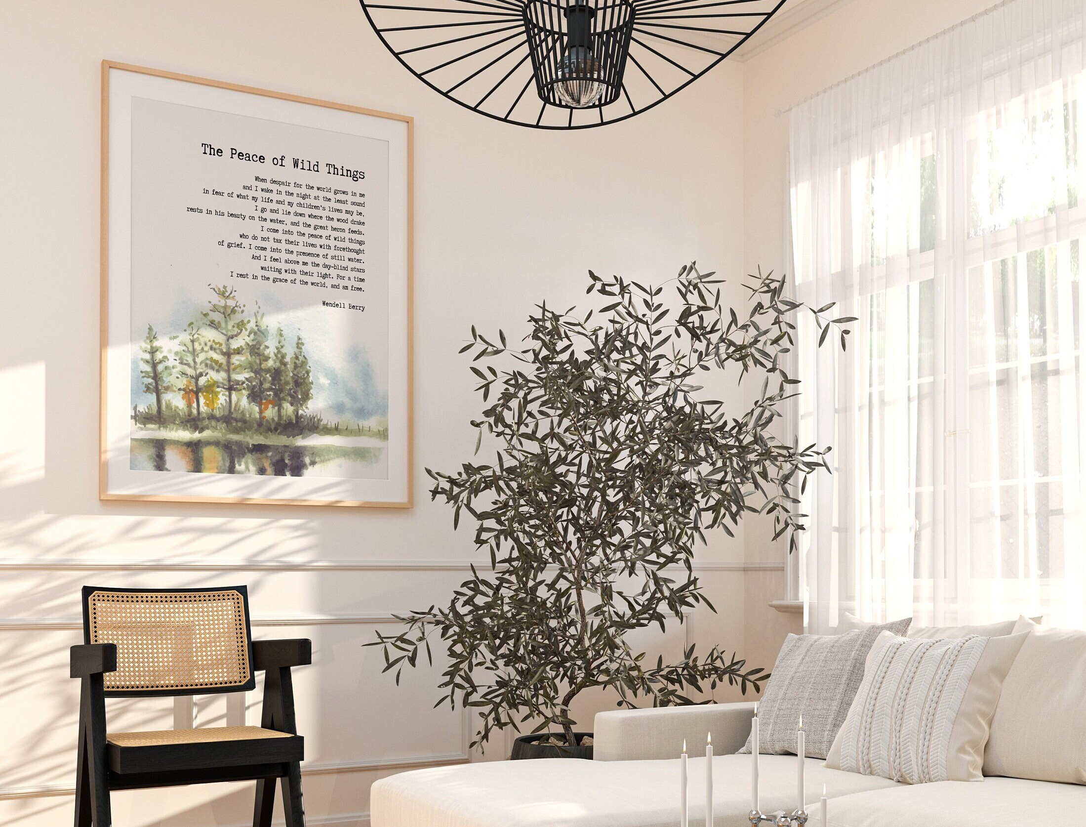 Wendell Berry Poem Print: the Peace of Wild Things (digital Download ...