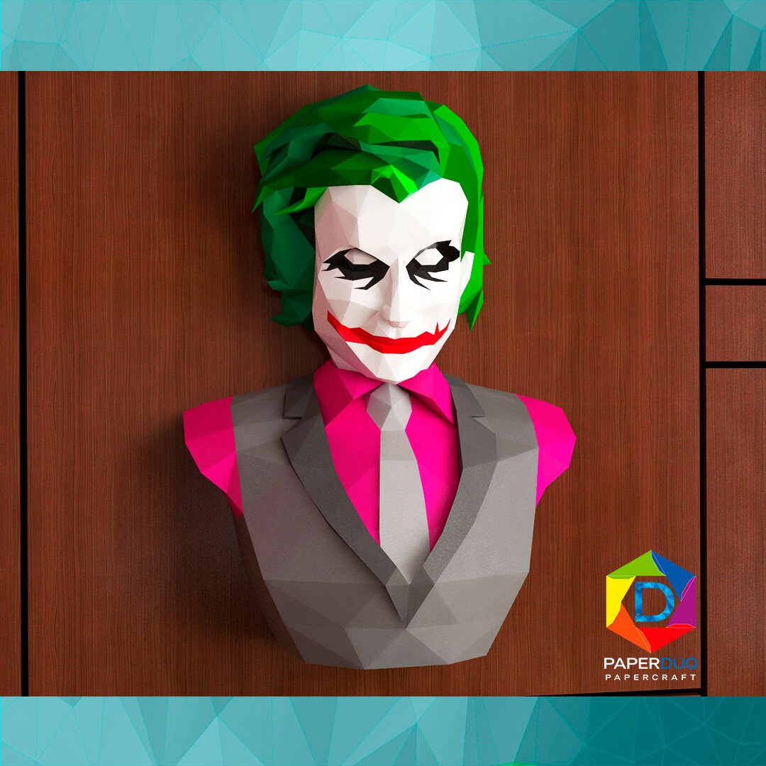 Joker papercraft PDF Template PDF Papercraft Template - Etsy