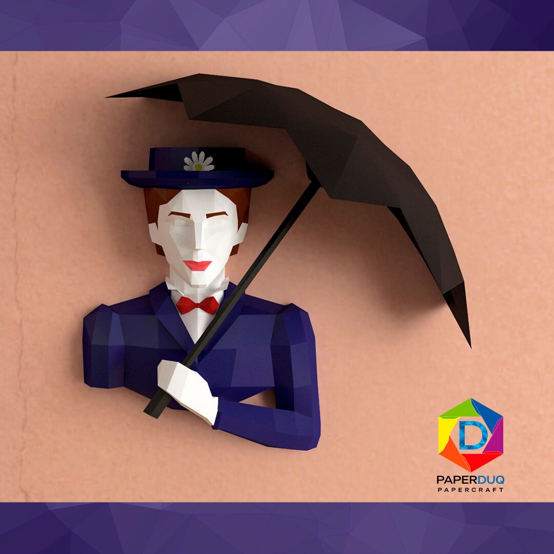 Mary Poppins papercraft PDF Template PDF Papercraft Template - Etsy