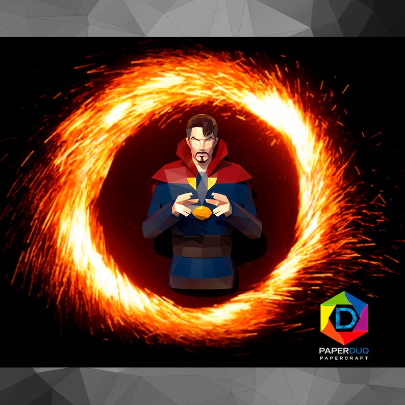 Dr. Strange papercraft PDF Template PDF Papercraft Template - Etsy