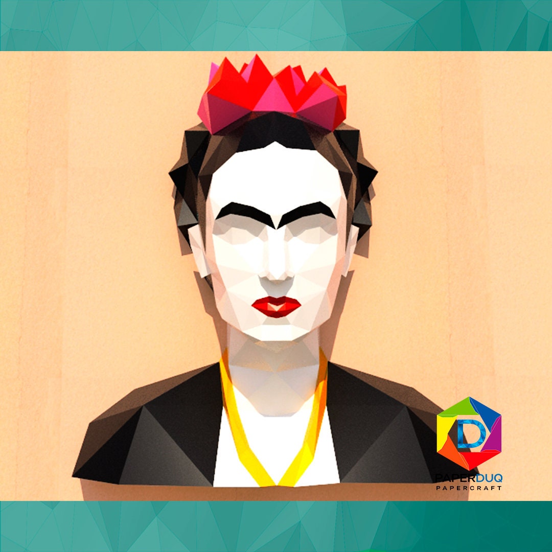 Fida Khalo papercraft PDF Template PDF Papercraft Template - Etsy