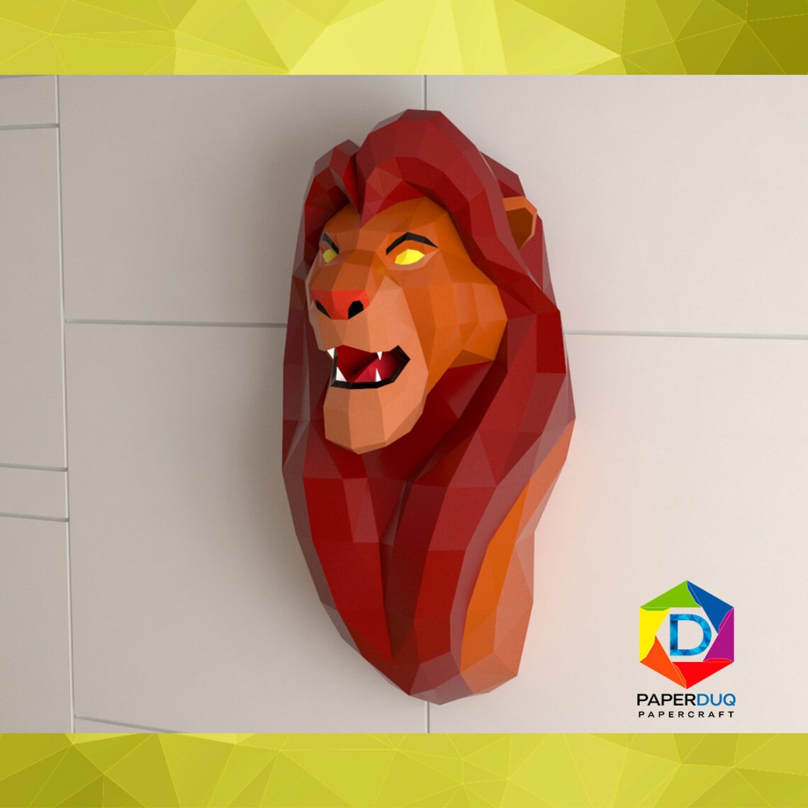 Simba papercraft PDF Template PDF Papercraft Template - Etsy