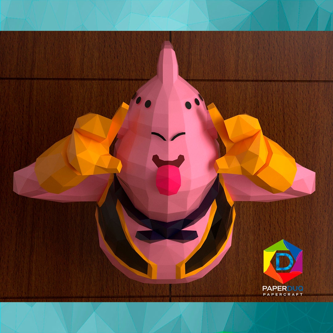 Majin Buu papercraft PDF Template PDF Papercraft Template - Etsy Australia