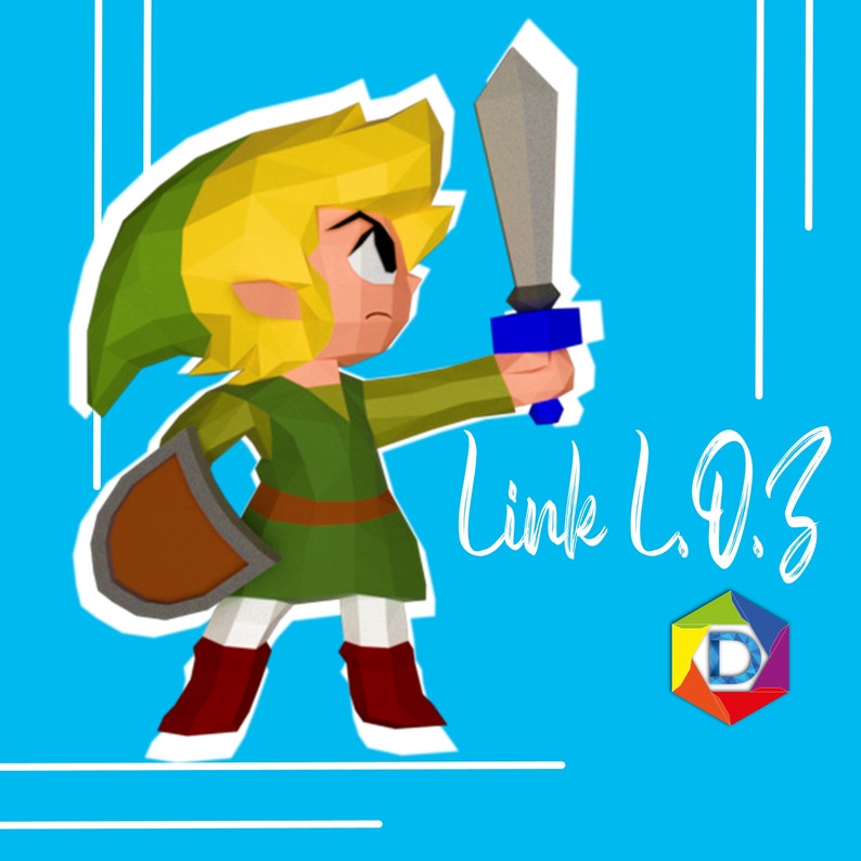 Link Zelda Plantilla Papercraft PDF PDF Papercraft Template - Etsy México
