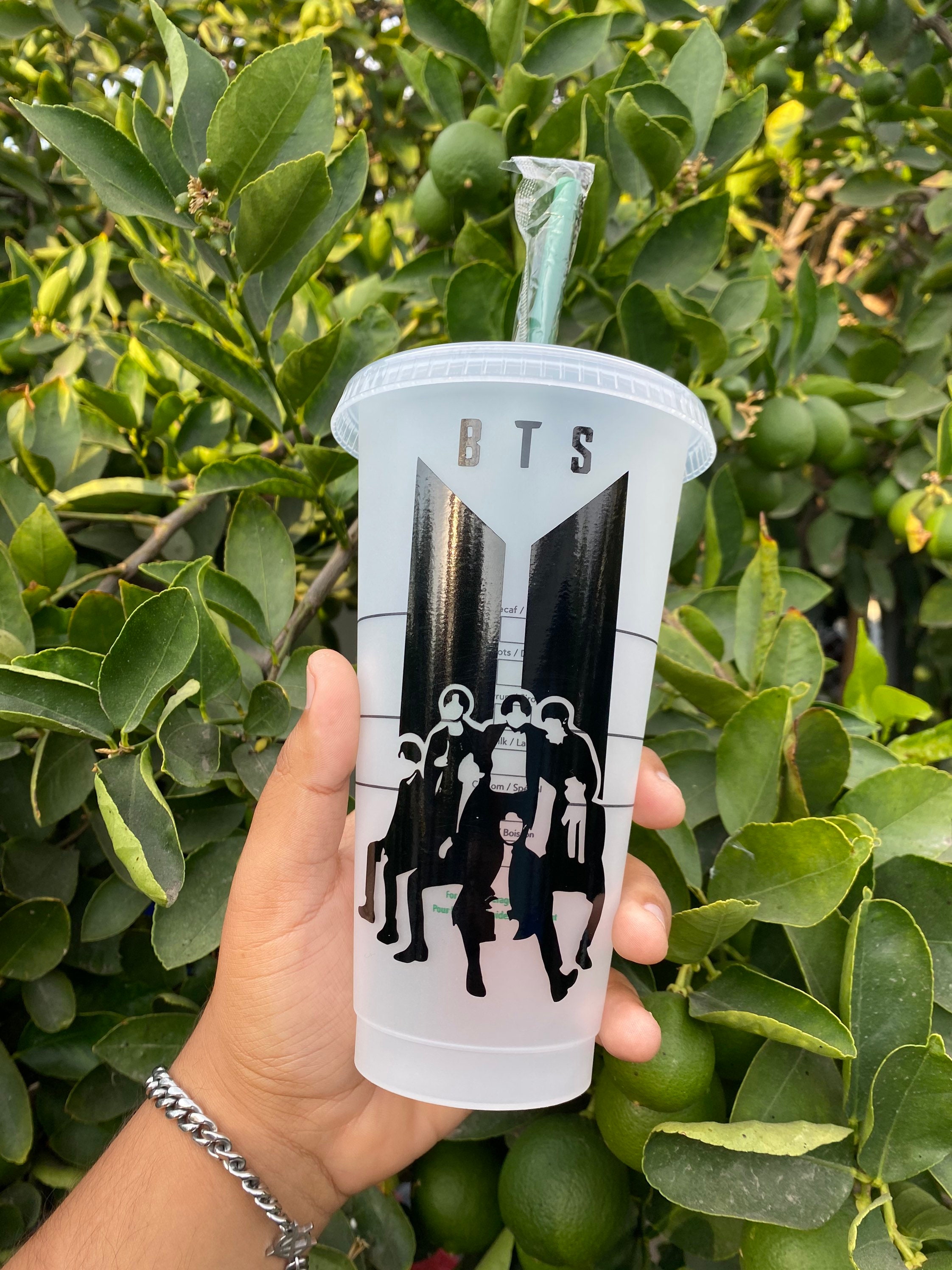 BTS Starbucks Cup / Reusable BTS Army - Etsy UK