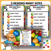 Old Age Pill Printable - Etsy