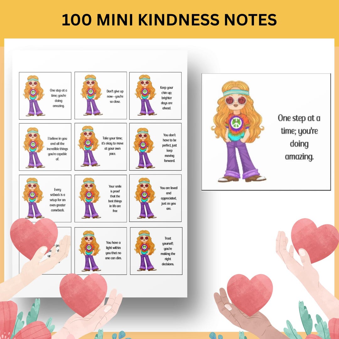 Mini Encouragement Cards, Printable Motivational Tags,positive Desk ...