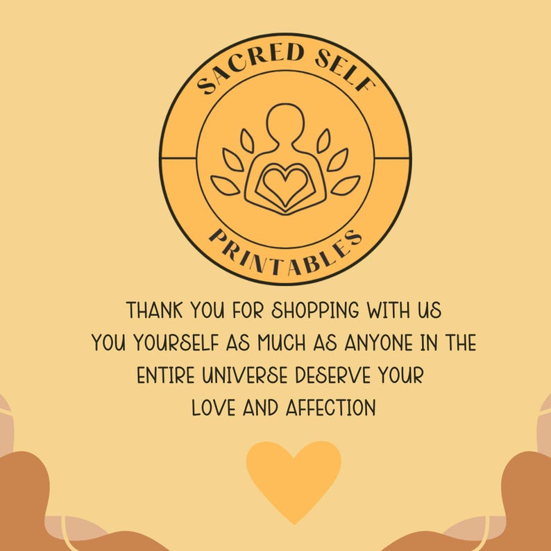 Yoga Affirmation Cards - Printable Deck - Meditation Mindfulness Tools ...