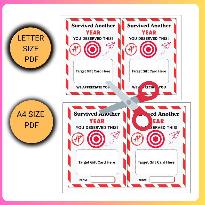 Target Gift Card, Thanks for Keeping Us on TARGET, Teacher Appreciation ...