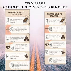 Romans Road to Salvation Printable Bookmarks: Bible Activity (PDF) - Etsy