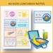 Printable Lunchbox Notes for Kids - Positive Affirmations - Back to ...
