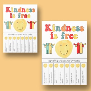 Kindness Tear off Flyer - Compliment Printable - Spread Positivity ...