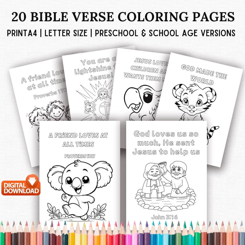 Kids Bible Christian Coloring Pages, Jesus Loves Me Sunday School God's ...