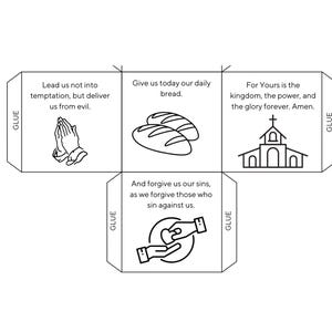 Printable Prayer Cube Bible Verse Craft for Kids - Sunday School Lesson ...