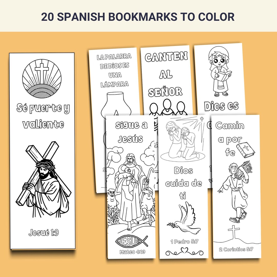 Bible Verse Coloring Bookmark Set, Printable Christian Faith Bible ...