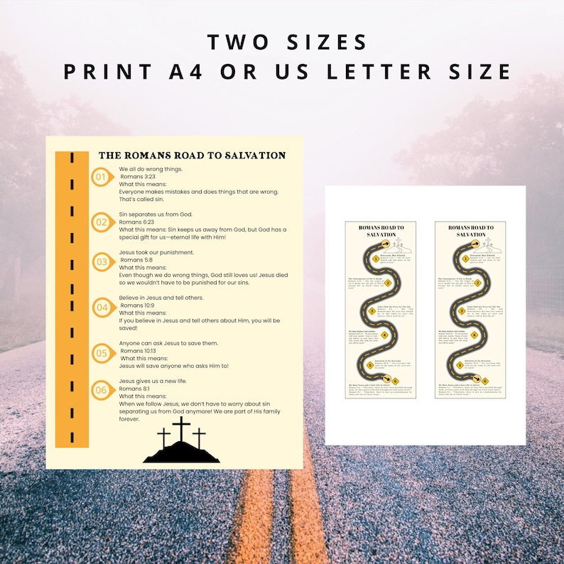 Romans Road to Salvation Printable Bookmarks: Bible Activity (PDF) - Etsy