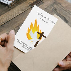 Catholic Confirmation Printable Card With Saint Quote for Digital ...