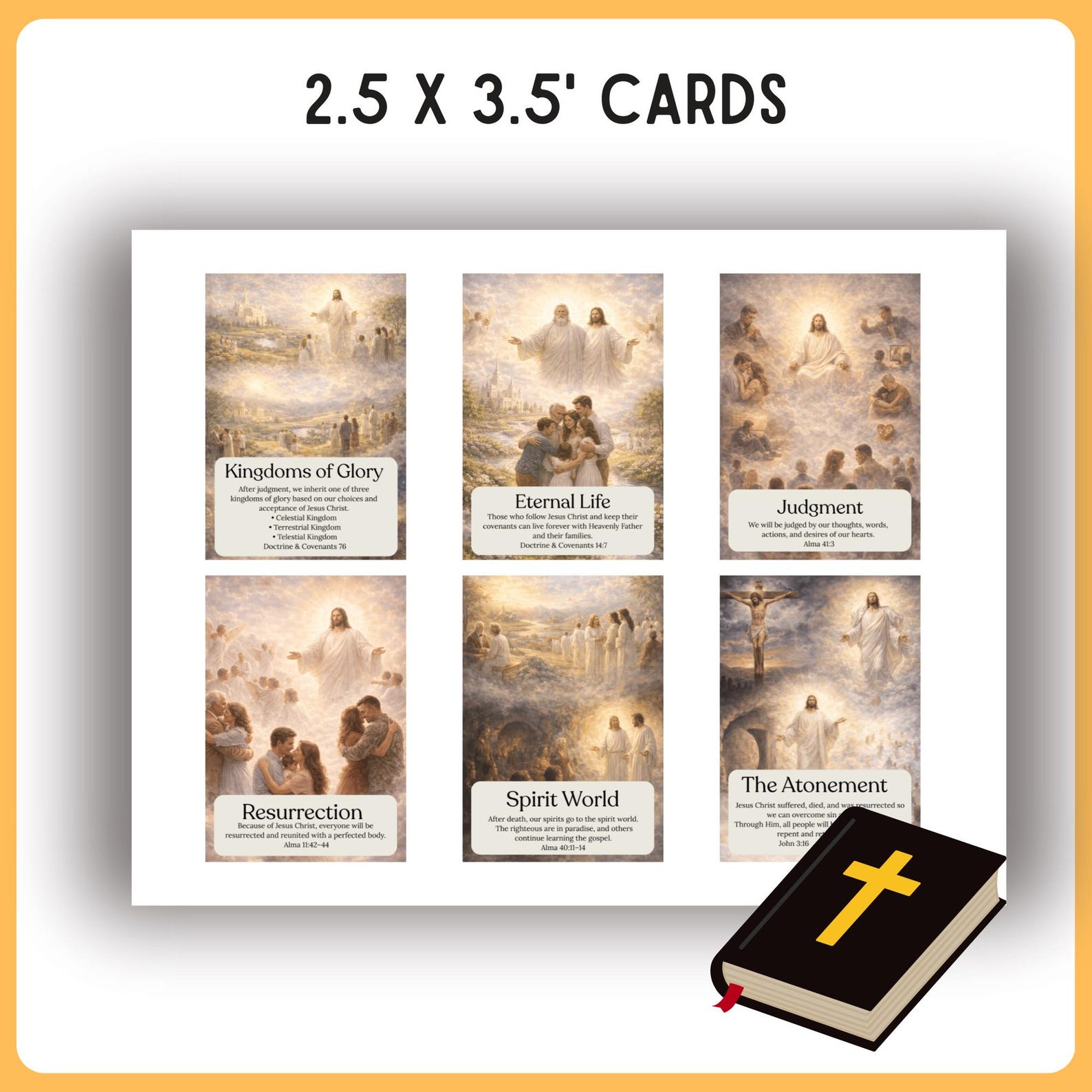 Plan of Salvation Lds Cards for Family & Missionary Lessons - Etsy Canada