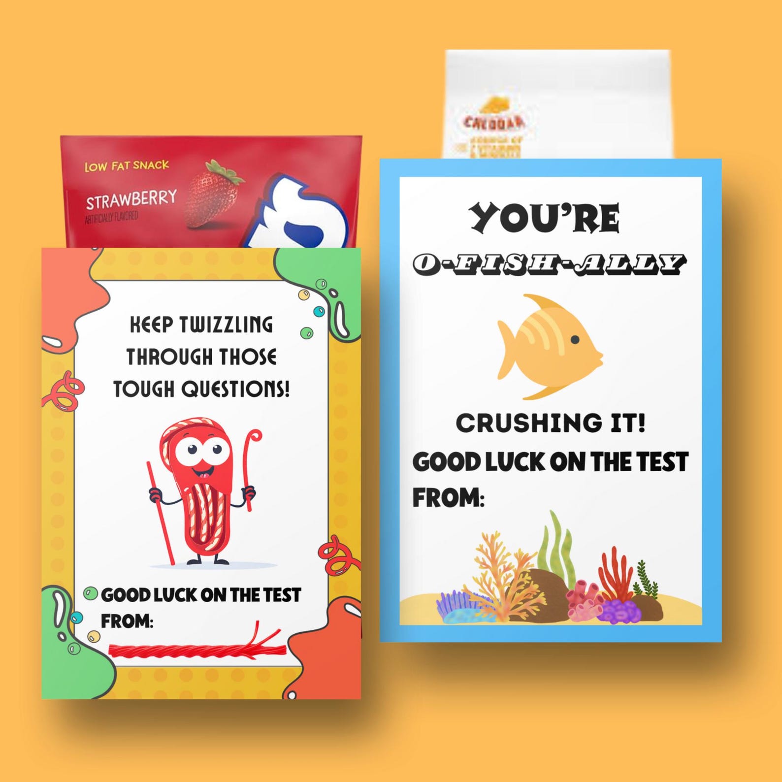 Printable Testing Day Snack Tag Classroom Treat Tag Printable Student ...