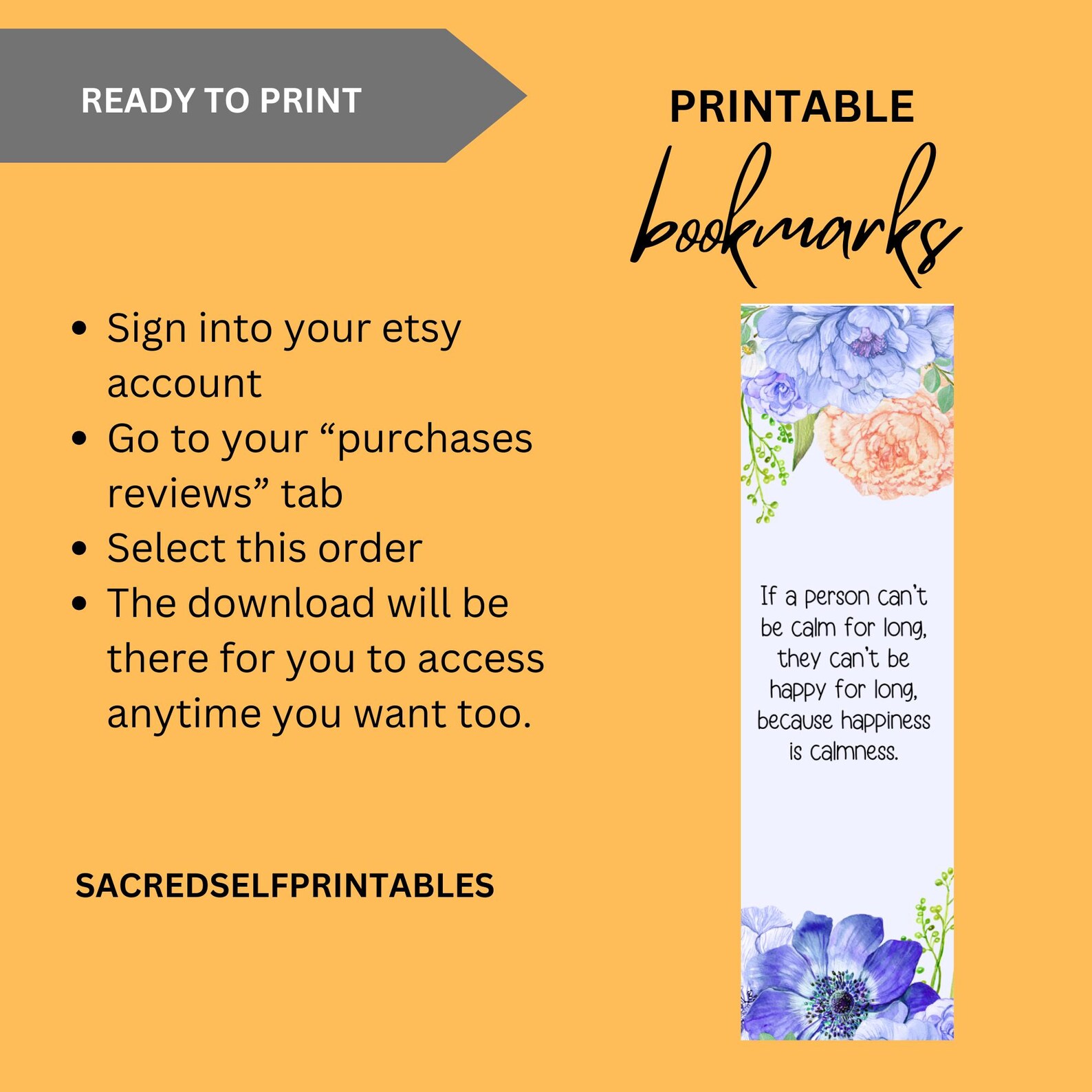 Positive Affirmation Bookmarks, DIY Printable, Positive Vibes Instant ...