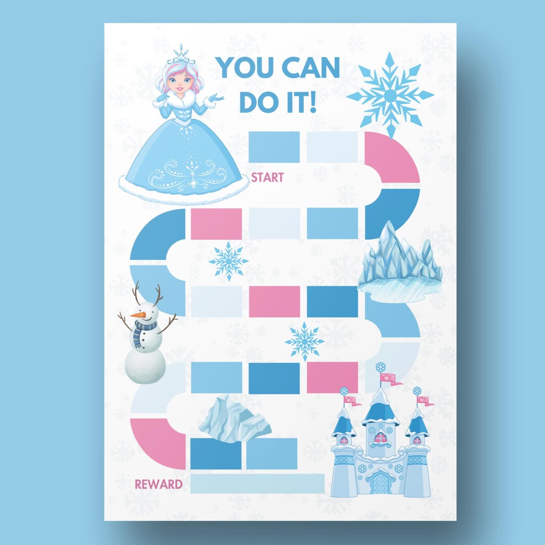 Princess Potty Training Chart - Frozen Reward Printable - Girls Chore ...