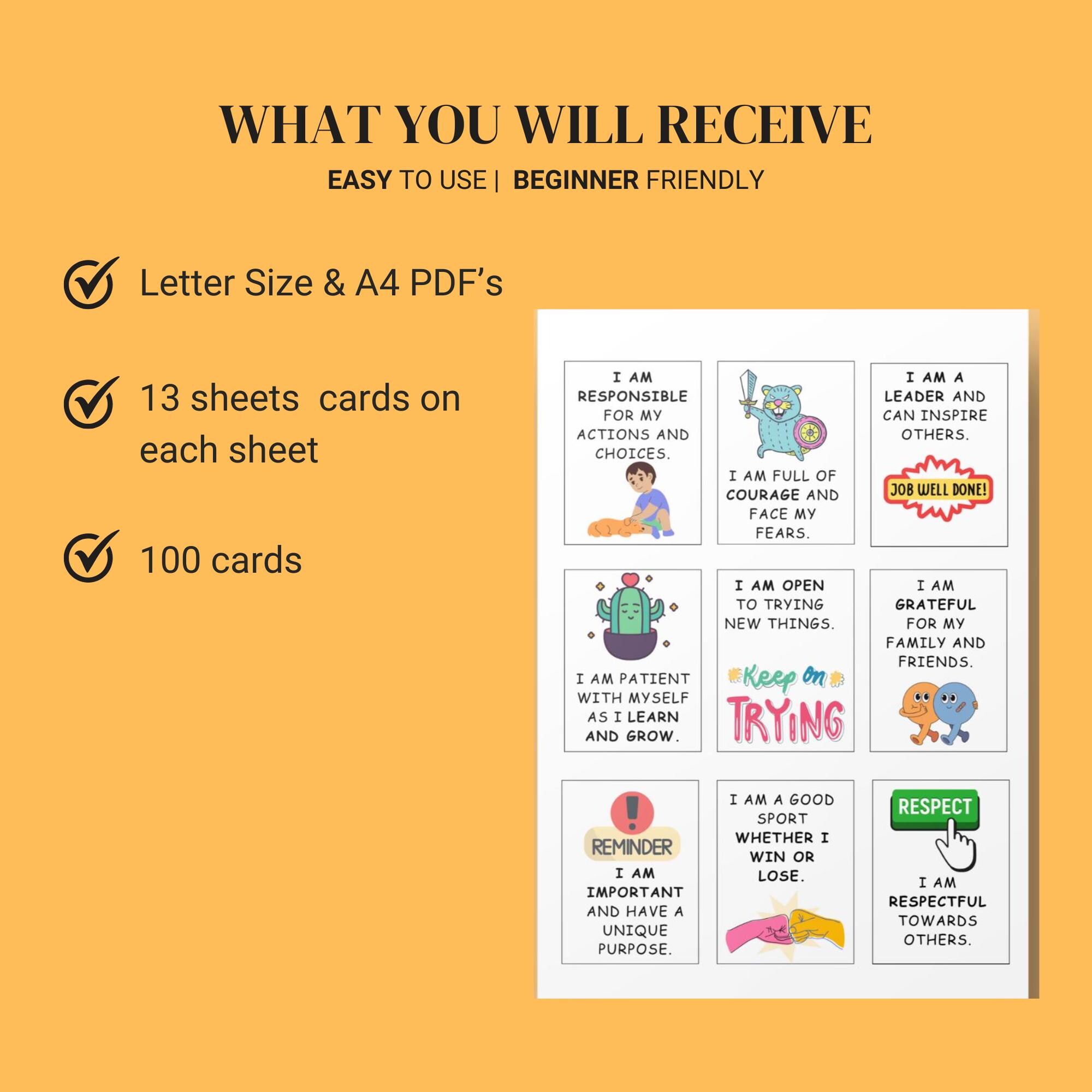 Printable Lunchbox Notes for Kids - Positive Affirmations - Back to ...