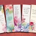 Floral Bible Verse Bookmarks: Christian Scripture, Inspirational Gift ...
