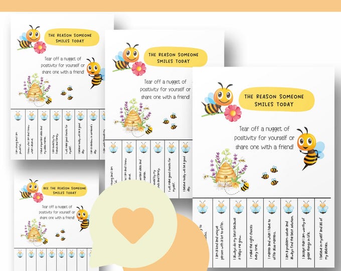 Editable Positive Affirmations for Kids, You Matter Tear off Flyer ...
