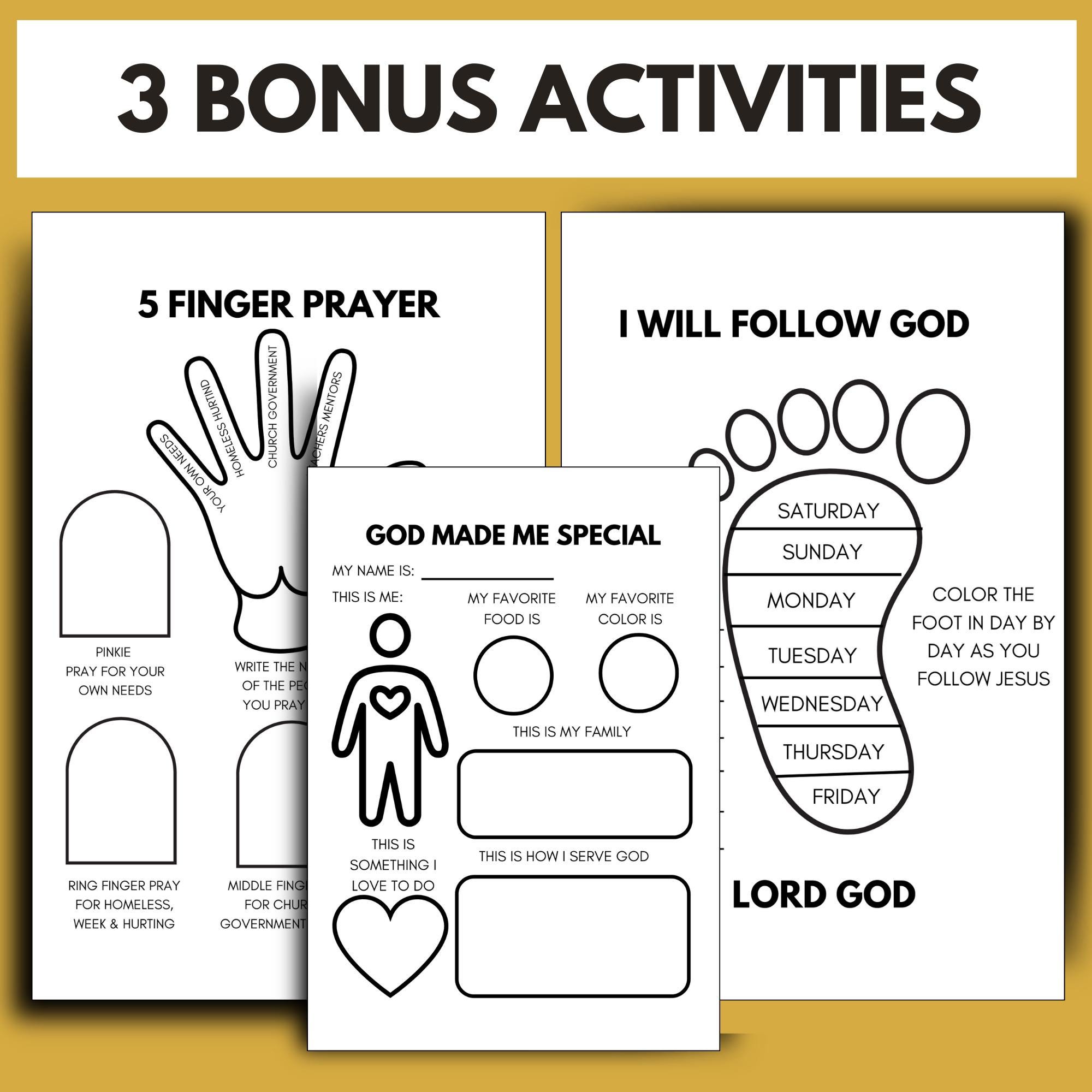 Lord's Prayer Spinner Wheel: Bible Verse Activity + Bookmarks (digital ...