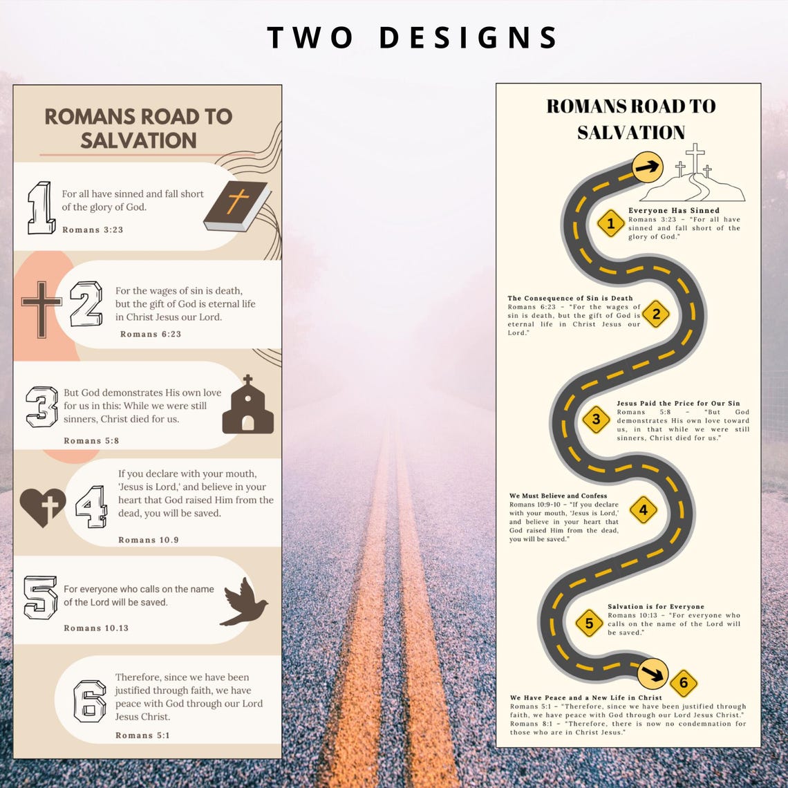 Romans Road to Salvation Printable Bookmarks: Bible Activity (PDF) - Etsy
