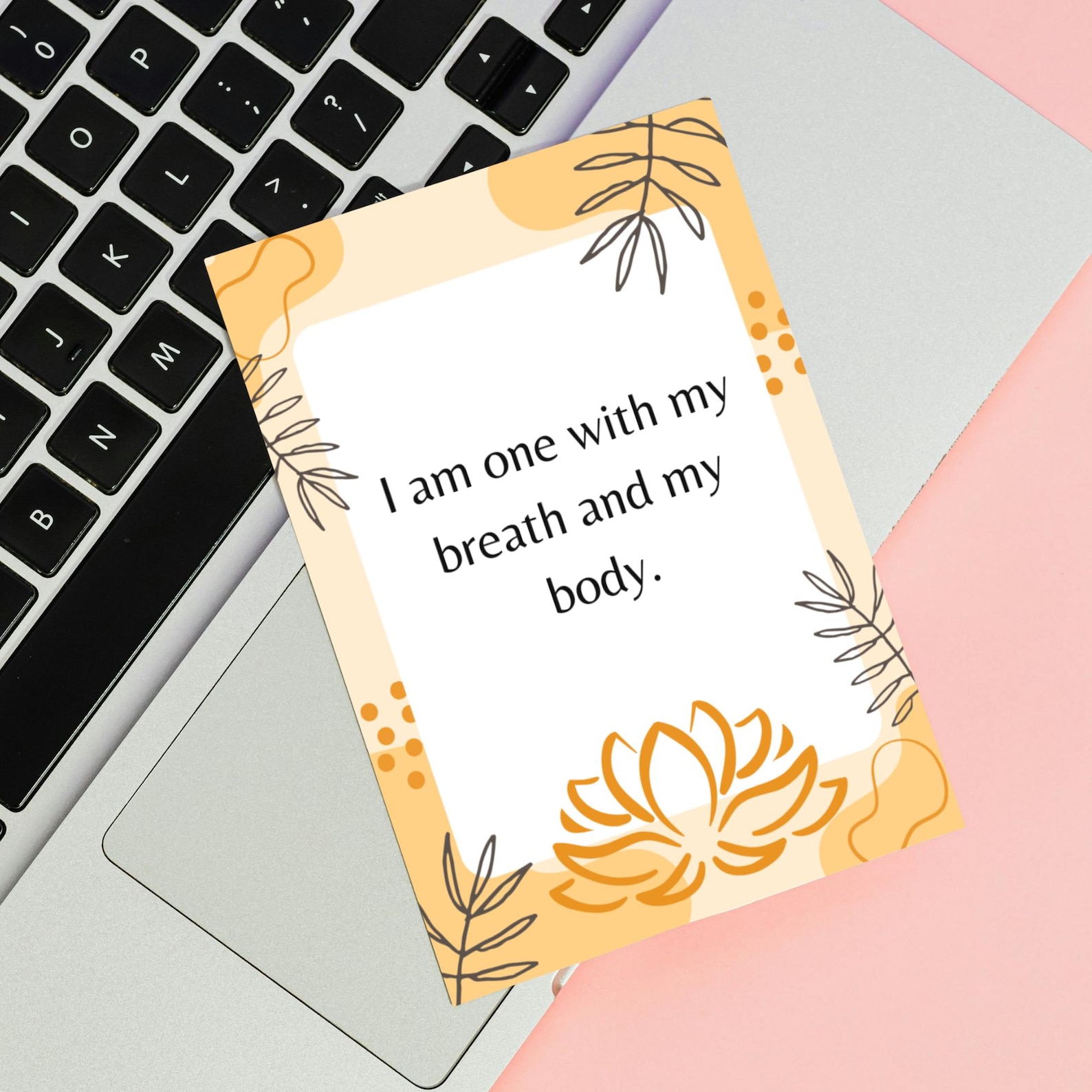 Yoga Affirmation Cards - Printable Deck - Meditation Mindfulness Tools ...